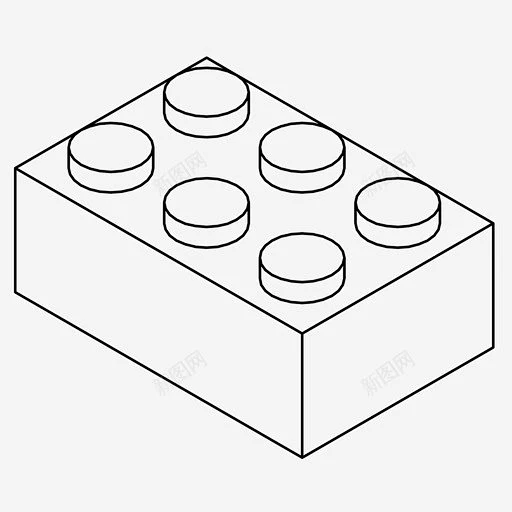 乐高积木积木建筑图标 平面电商 创意素材-花瓣网