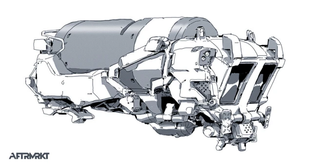 Mech Save Inktober 2023 - Week 1, Brian Sum Warframe: Corpus Dropship ...