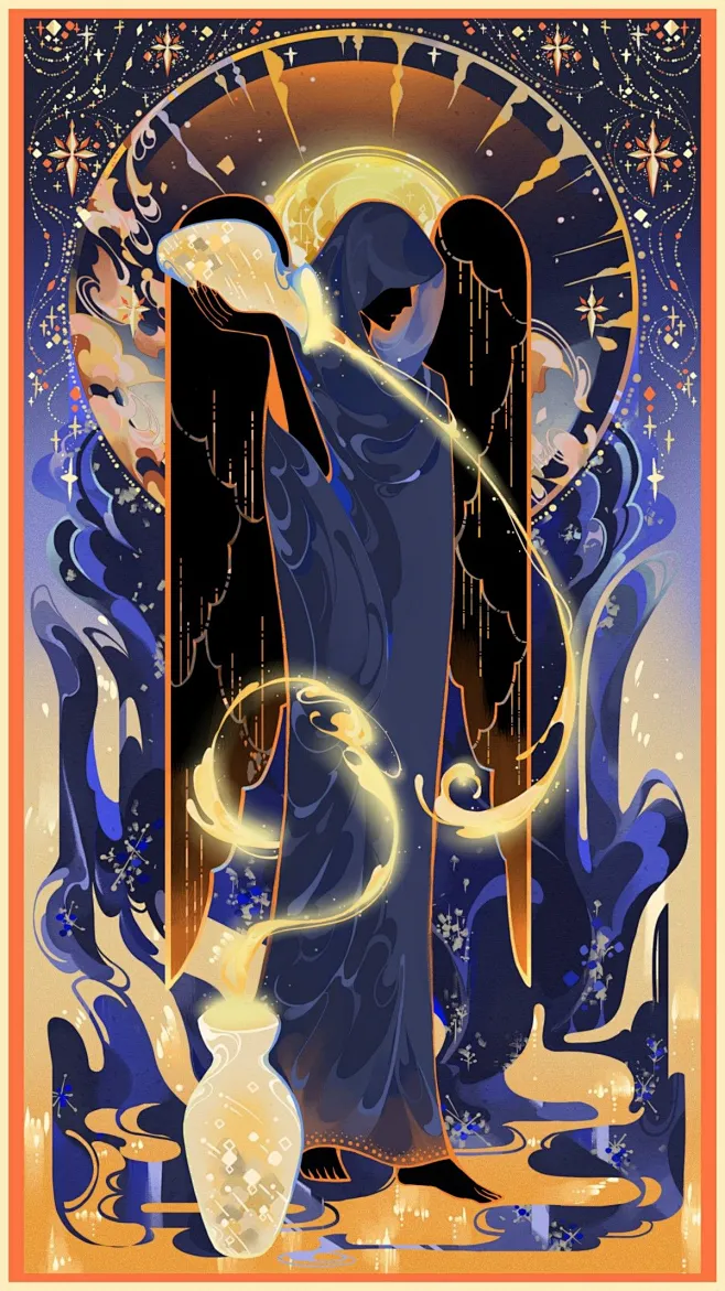 给螺旋圆舞曲画的塔罗牌2_大狮球__插画师作品_涂鸦王国gracg.com-花瓣网