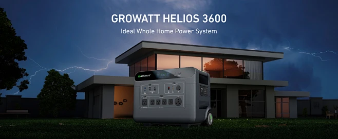 Amazon.com: GROWATT Portable Power Station,HELIOS 3600W Electric Solar ...
