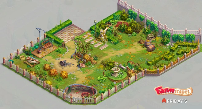 Location for "Farmscapes" mobile game-花瓣网