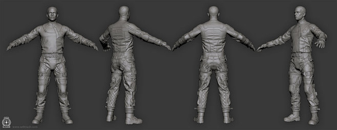 Shubin Miner Interior suit, seth nash ︰ Shubin Miner high poly model ...