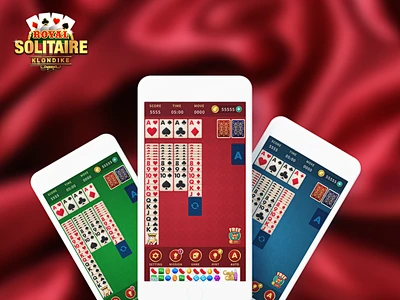 Royal Solitaire - Main page logo branding ux ui app spine design ...