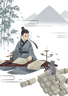 AIGC ｜MJ ｜中国风水墨山水蓝绿山脉活动背景_2_DL_来自小红书网页版-花瓣网