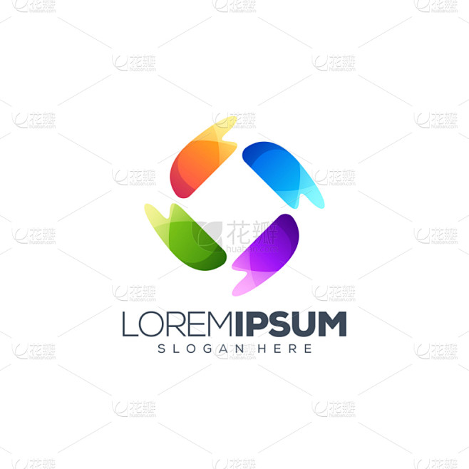 colorful logo design vector illustration