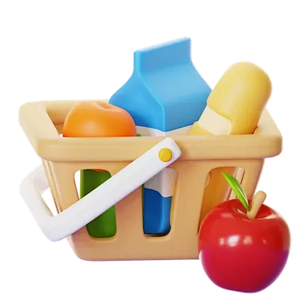 GROCERY 3D Icon-花瓣网