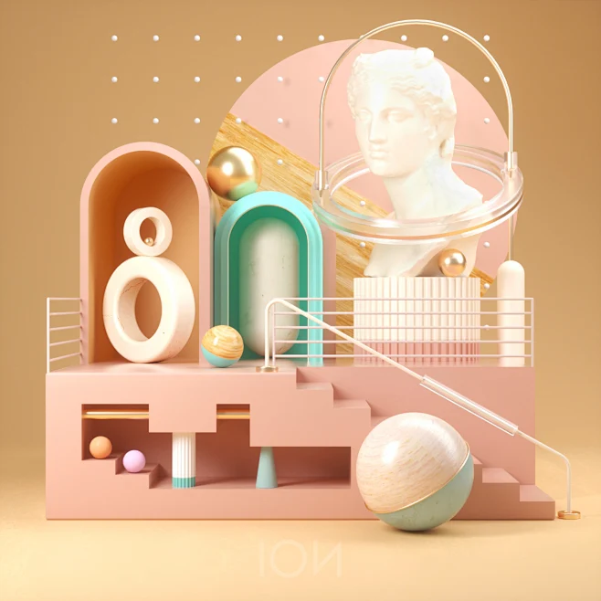 ONE YEAR OF DAILY RENDER : C4D Daily renderings for one year. Using ...