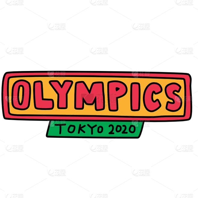 Olympic Sticker素材-花瓣网