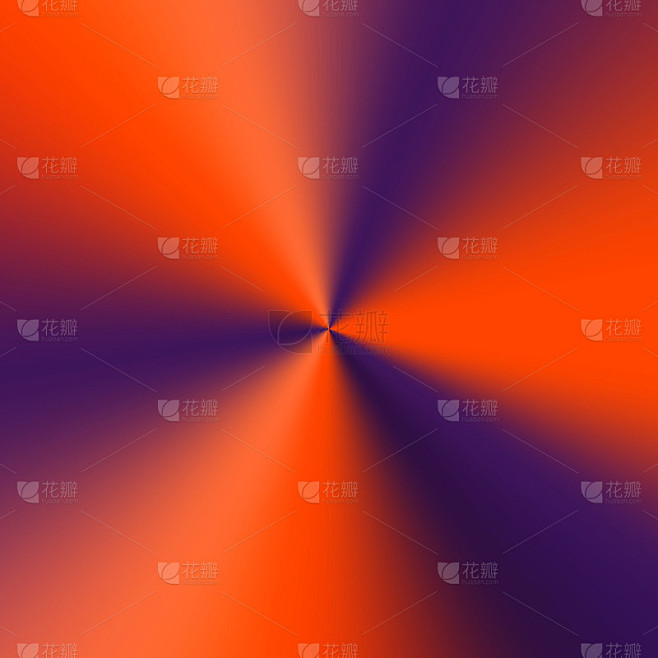 Multicolored conical gradient