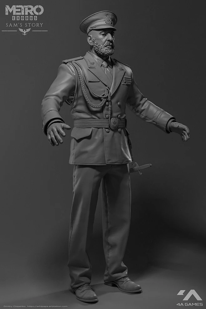 Metro Exodus DLC "Sam's Story" Captain Baranov, Dmitry Osipenko : Concept art- by me Art ...