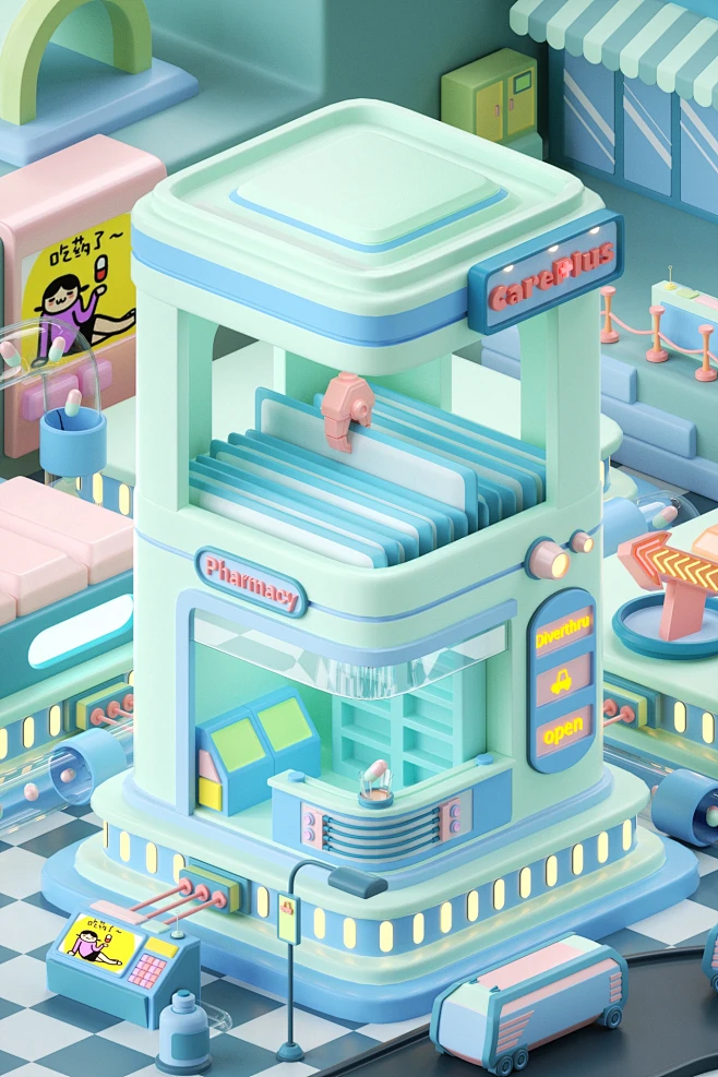 C4D建模参考 C4D模型