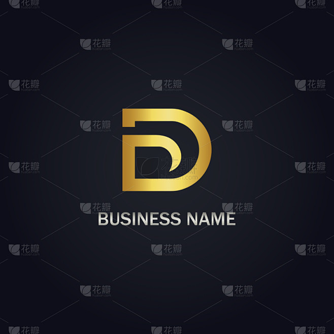 d gold logo