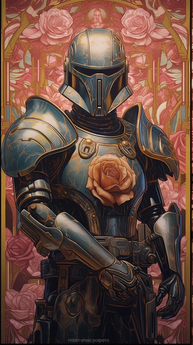 Star Wars K2-S0, manga oil painting poster by Joseph Christian ...