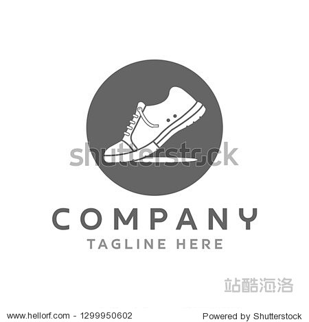 Creative logo shoes - vector