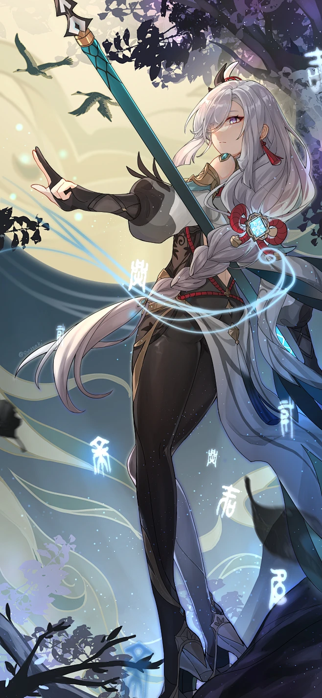 原神 申鹤-花瓣网