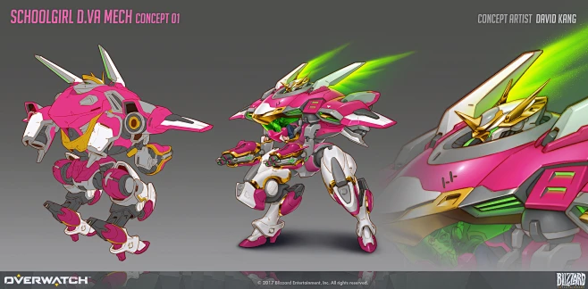 DVA Student and Mech skin concept(1)-花瓣网