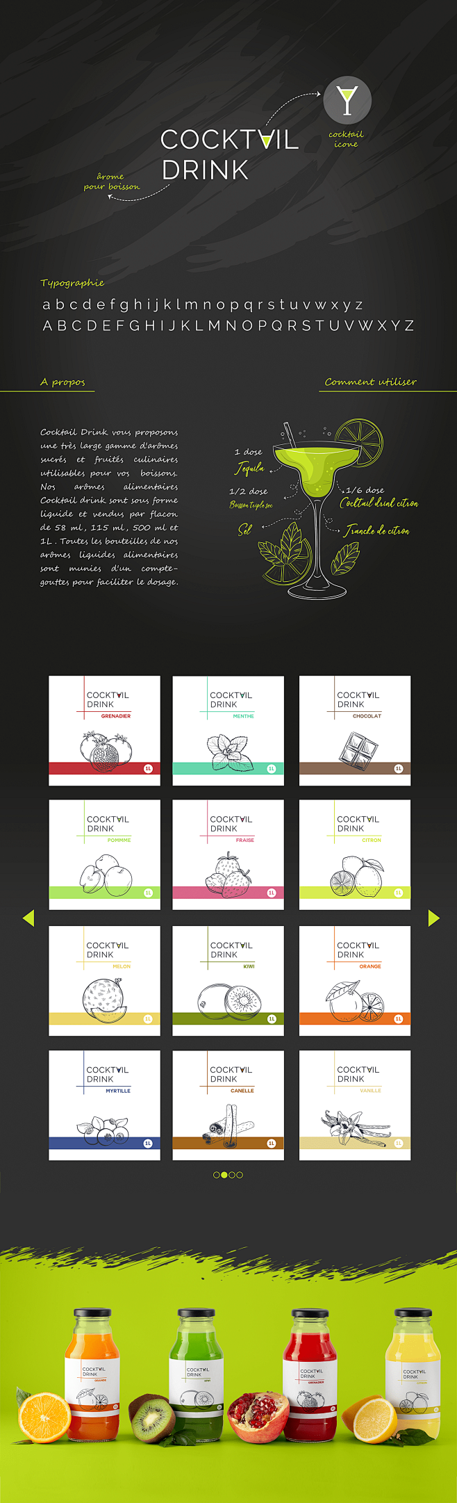 Behance 上的 Cocktail drink (logo