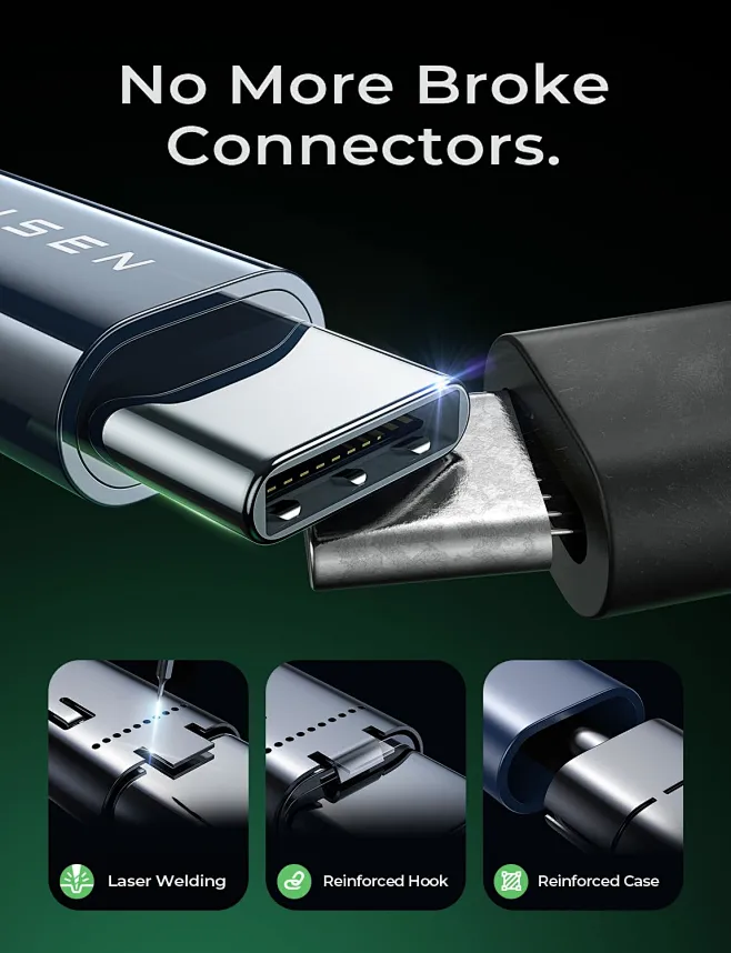 Amazon.com: LISEN 240W USB C to USB C Cable [6.6ft/2 Pack], Certified ...