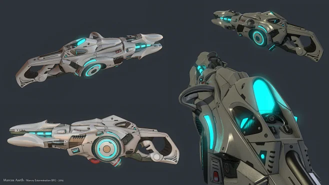 科幻枪械原画科幻武器原画科幻热武器原画来自cgbook.cn (476)-花瓣网