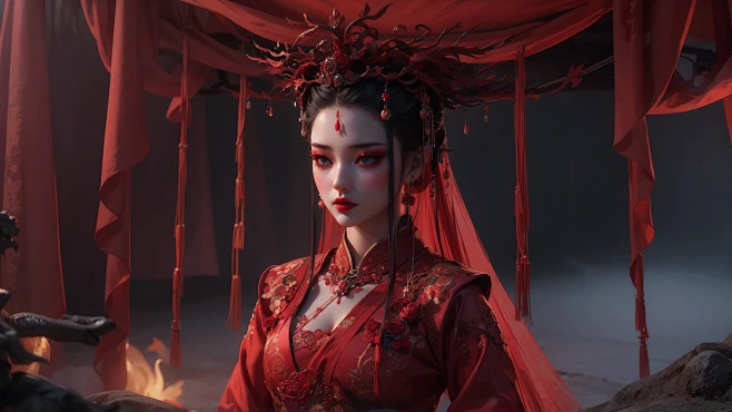 红新娘-hzj(6)-花瓣网