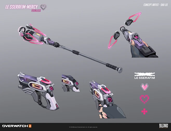 [Overwatch 2 x LE SSERAFIM] FEARLESS Mercy-花瓣网