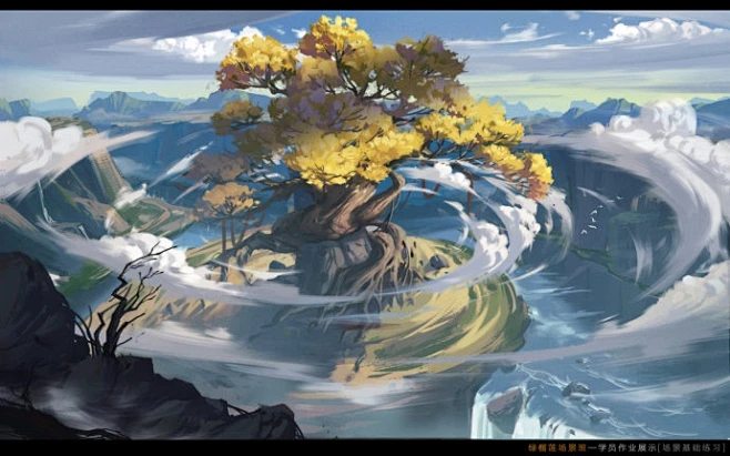 植物原画树原画来自cgbook.cn (1415)-花瓣网