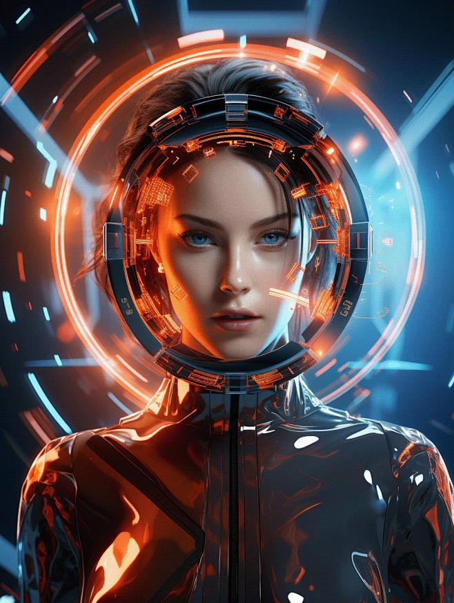 Technology FUTURISM ai midjourney people mecha science fiction-花瓣网