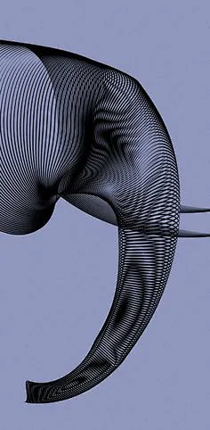 Animals with a moiré pattern by Andrea Minini:-花瓣网