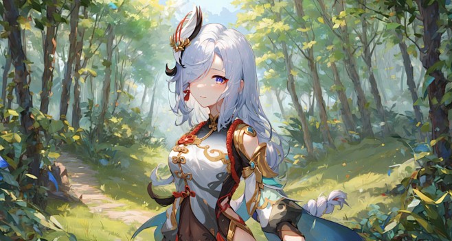 原神-申鹤，壁纸，立绘，美图