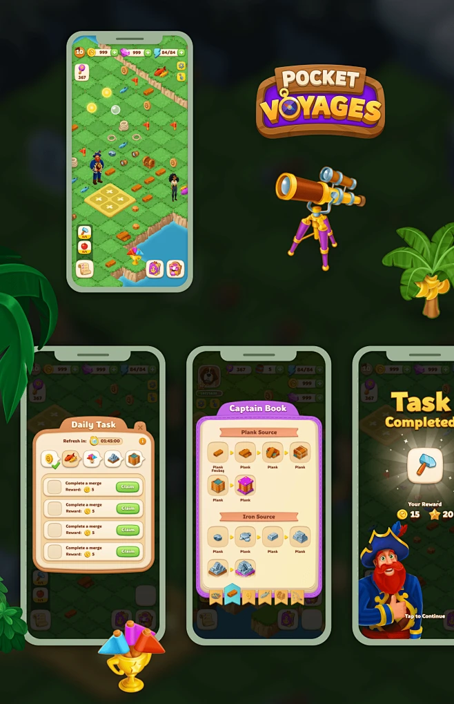 Game Art Game Icons game ui gardenscapes GUI mobile game Mobile Game UI ...