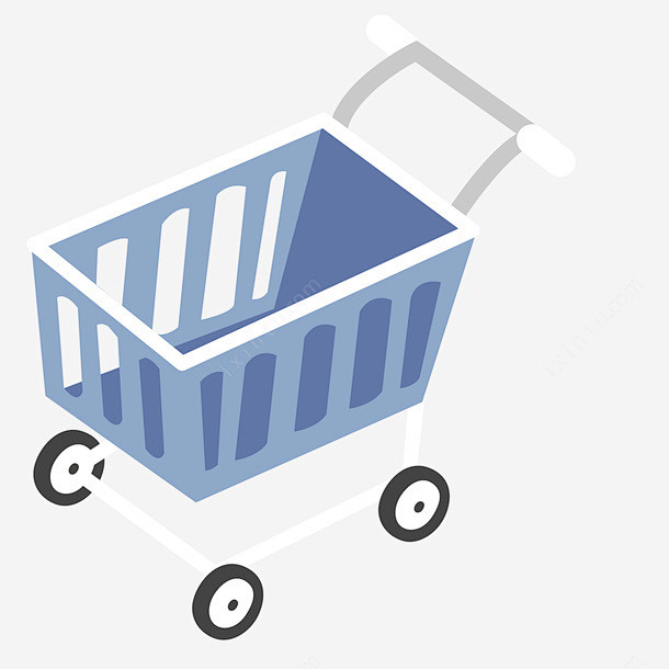 25D超市购物车矢量免抠图免抠png素材_新图网ixintu.com