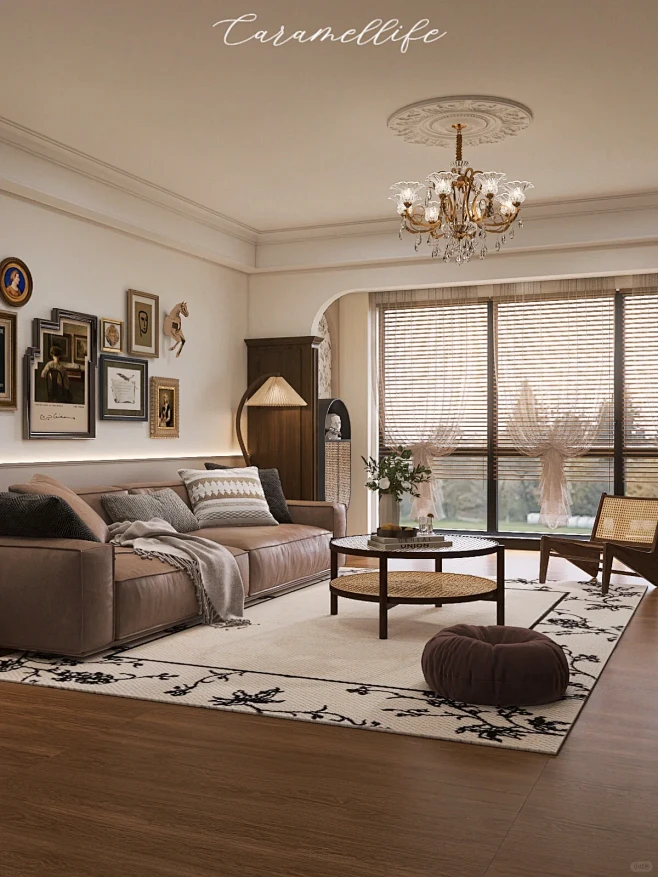 真的没看错 95㎡装修复古风也能高级感满满！ -花瓣网