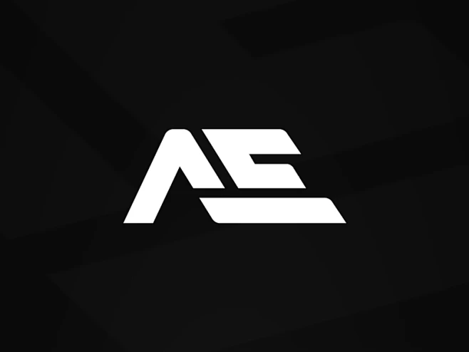 AE Logo ae mark logotype logo identity icon branding brand-花瓣网