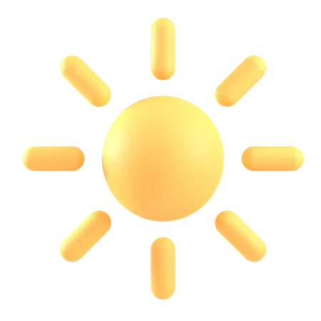 Free Sun 3D Icon