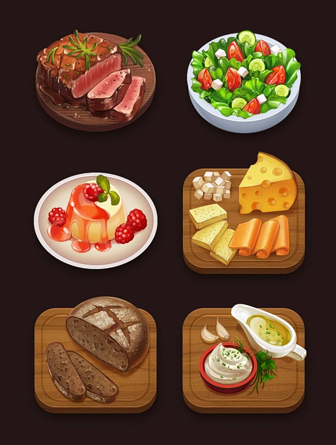 Food icons-花瓣网