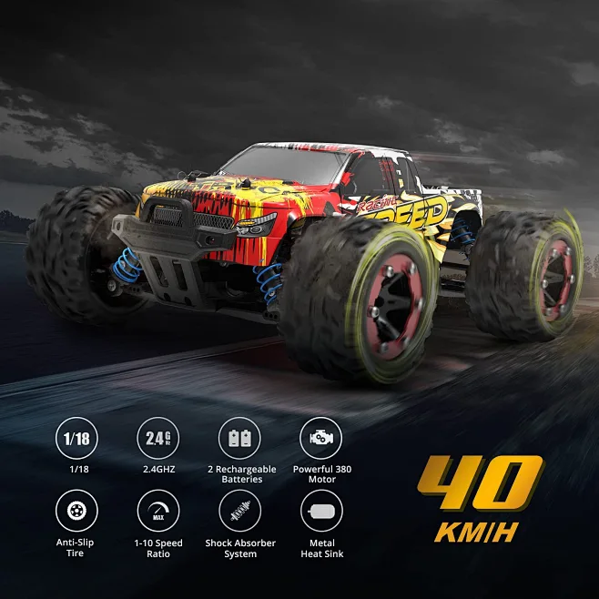 Amazon.com: DEERC RC Cars 9310 High Speed Remote Control Car for Adults ...