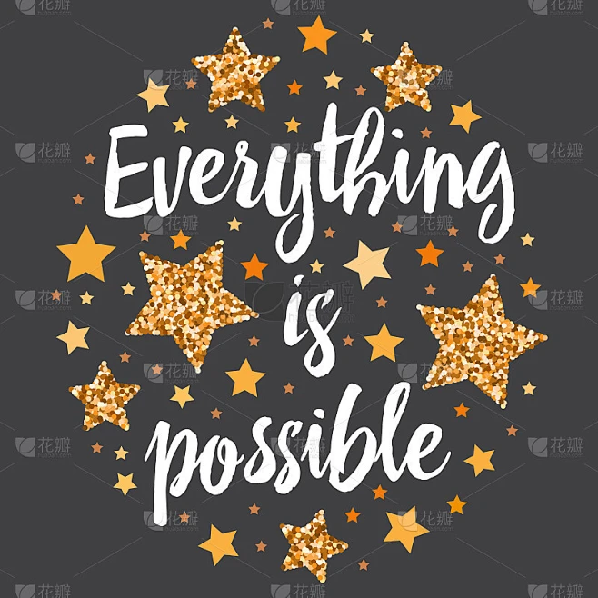 Hand drawn motivation, inspiration phrase. Isolate图片_其他图片图片素材-花瓣网