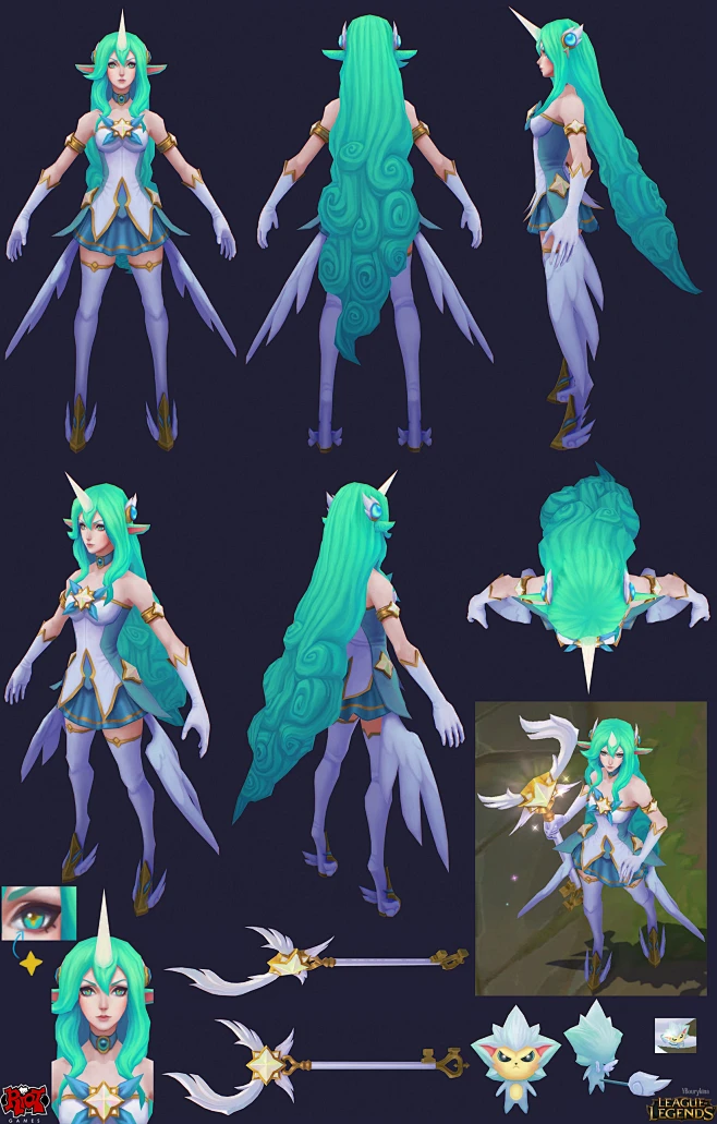 Elementalist Lux - Mystic Form Concept Art, Jean Go : Elementalist Lux ...