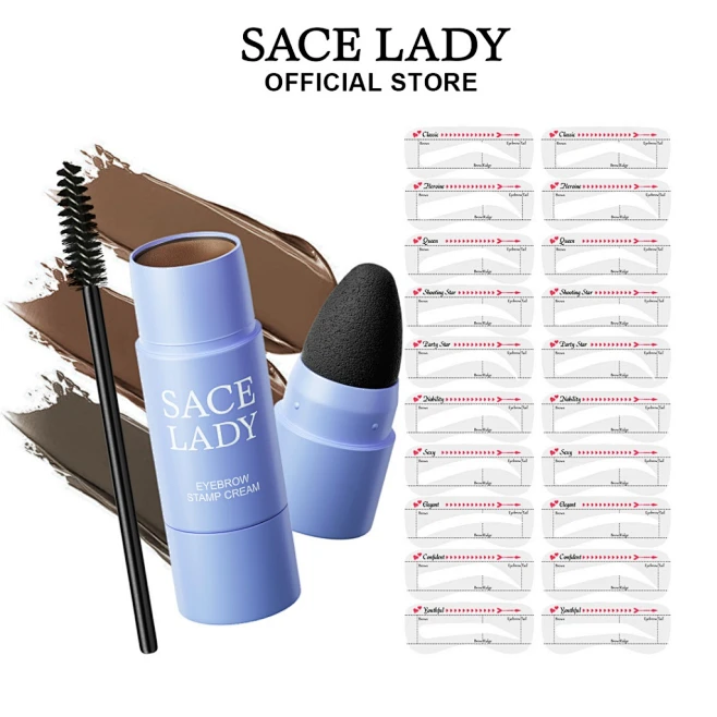 SACE LADY Waterproof Eyebrow Powder High Pigment Smudge-proof Eyebrow ...