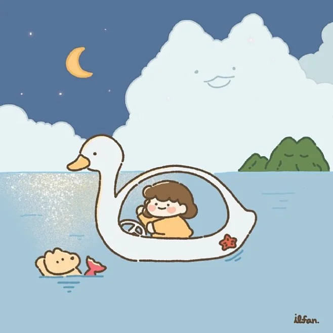 今日份可爱 插画师｜ilfan_store 设计美学超话 -花瓣网