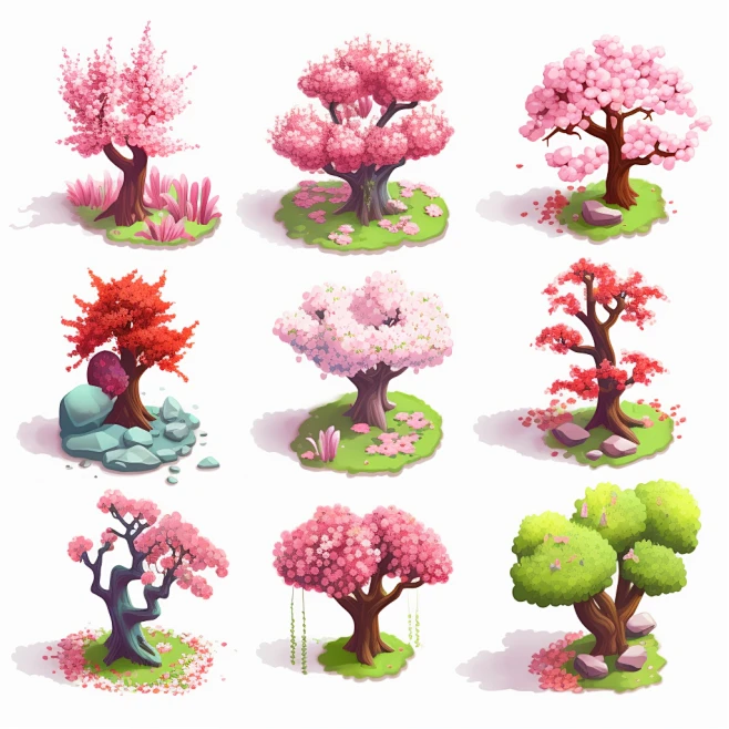 卡通场景素材 (31)-花瓣网