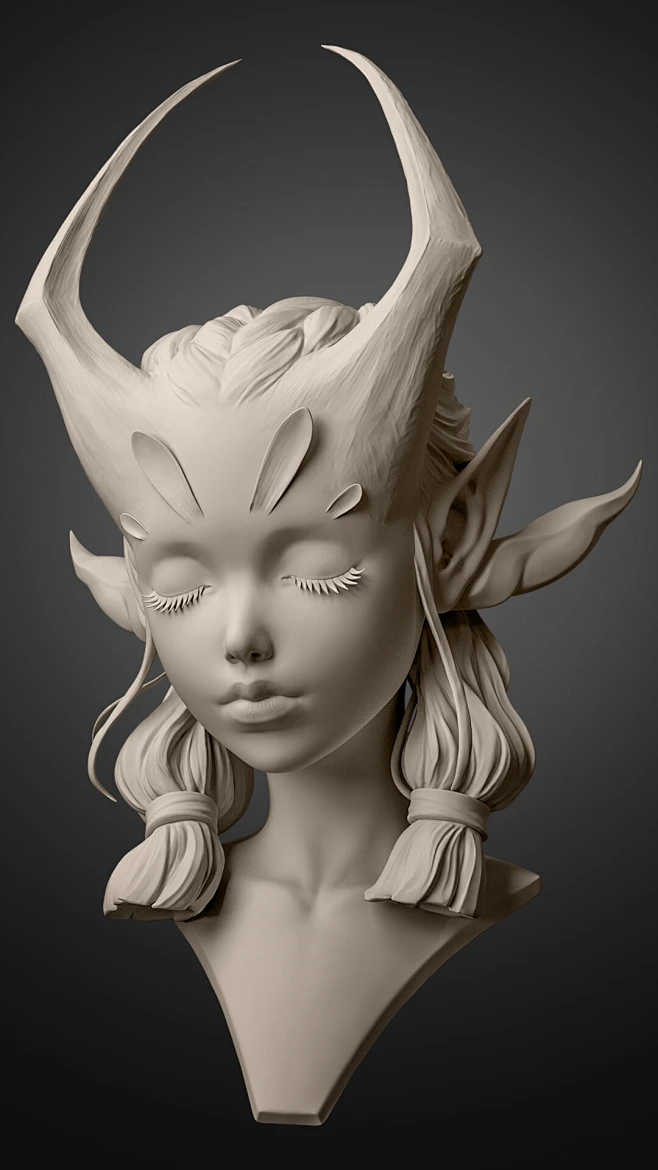Glimmer, Michael Mao : Sculpt based on concept art by Rose Benjamin https://www.artstation.com ...