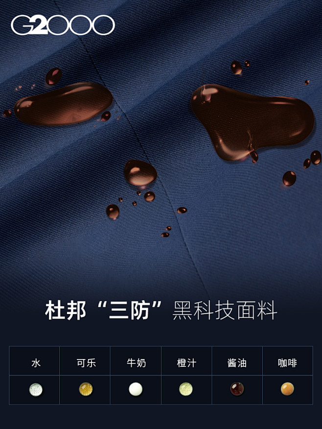 G2000男装 春季新款商务平驳领西服三防面料可机洗西装外套-tmall.com天猫