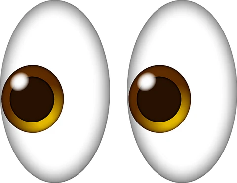 Download Eyes Emoji [Iphone IOS Emoji PNG]-花瓣网