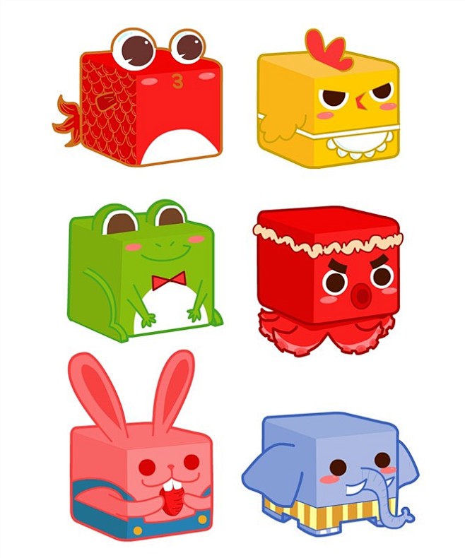 盒子动物园_yellowhere45__插画师作品_涂鸦王国gracg.com