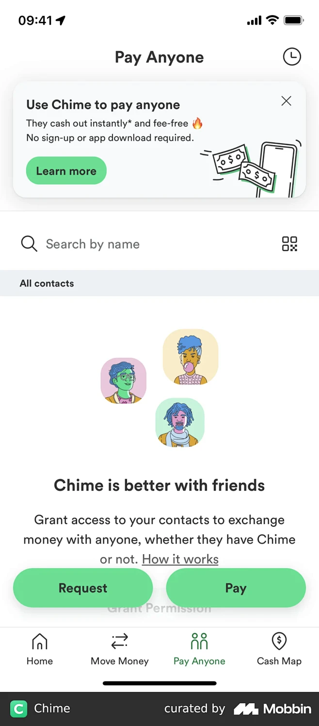 Chime Pay Anyone screen图片_海外图片素材-花瓣网