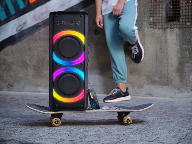 SVEN PS-710 Party speaker system with Bluetooth and FM radio-花瓣网