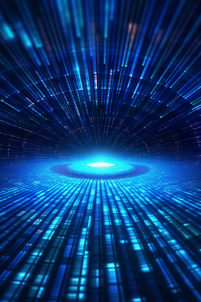 放射线抽象流数据流科技风背景图