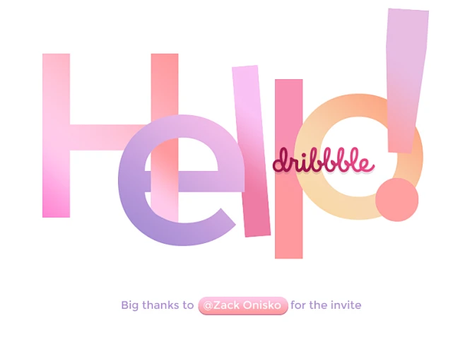 Hello Dribbble! : Hello, Dribbble! This is my first shot and I am very ...