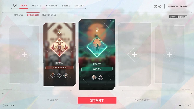VALORANT UI redesign-花瓣网
